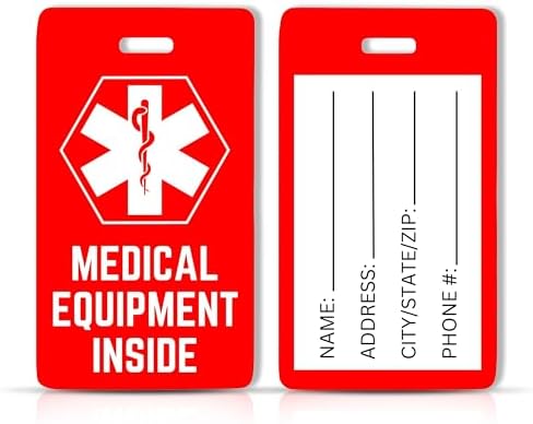 Amazon.com: Medical Equipment Luggage Tag for Travel, Suitable for CPAP ...