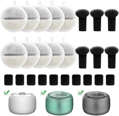 Amazon.com : HOMJOY 10 Pack Cat Water Fountain Filter & 10 Pack water ...