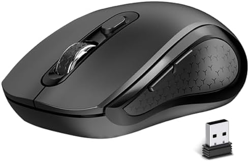 Amazon.com: Wireless Mouse Ergonomic, Side Buttons Mouse, 2400 DPI ...