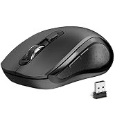 Amazon.com: ACOZYKITTEN Wireless Mouse, 2.4G Ergonomic Mouse, 2400 DPI ...