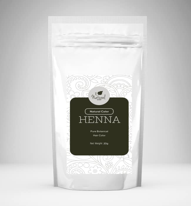 Amazon.com : Natural Glory Pure Natural Henna (20 Gms)Leaves Reddish ...