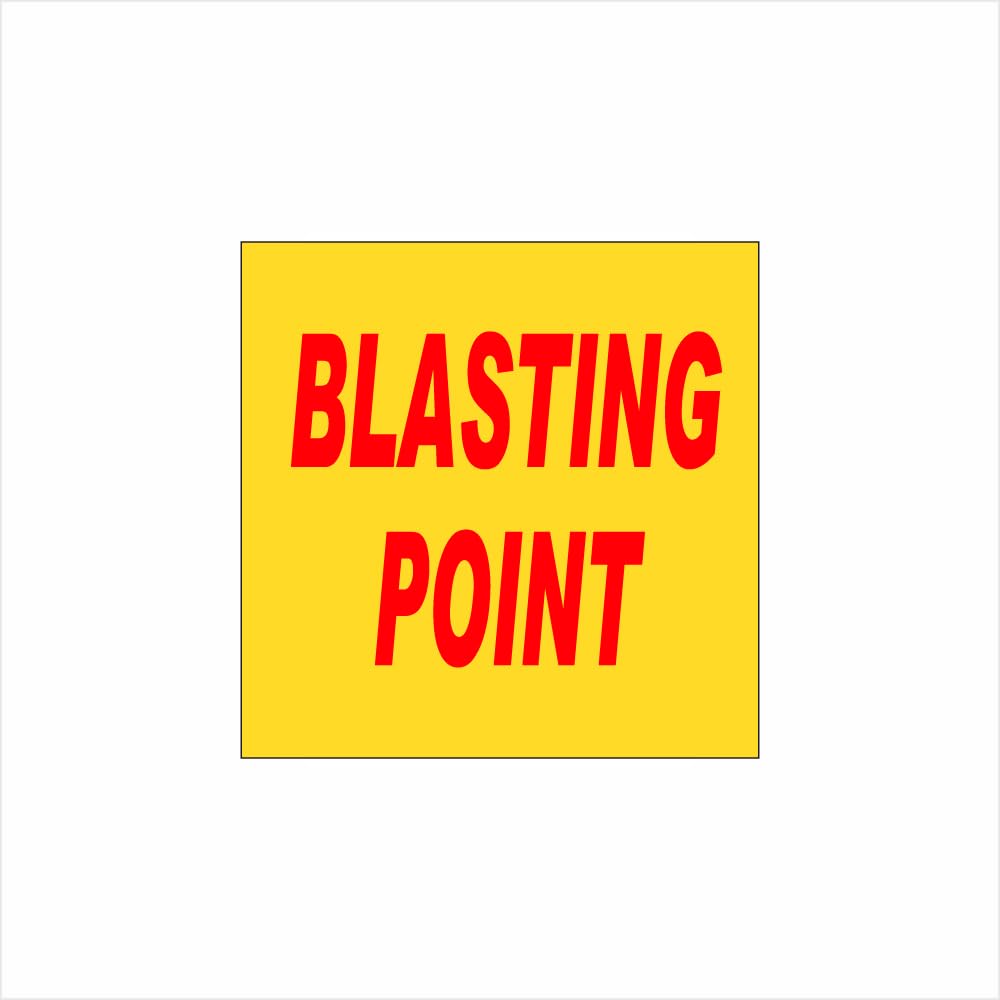 Safety Signs Foam Board - Blasting Point - 320mm X 230mm : Amazon.in ...
