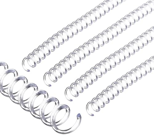 PATIKIL 6mm(1/4") Plastic Spiral Binding Coils, 20 Pcs Binding Spirals ...