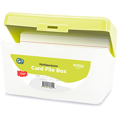 Snapklik.com : Enday Index Card Holder Green, 3x5 Note Flash Card ...