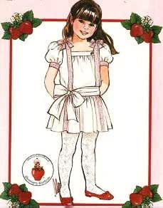 Amazon.com: Butterick 6400 "Strawberry Shortcake" Girls Low Waist Dress ...