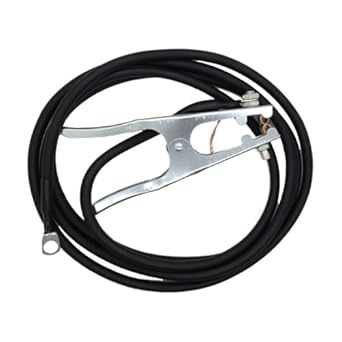 10 ft 500A Welding Ground Clamp Lead 1/2" Lug #6 AWG Cable: Amazon.com ...