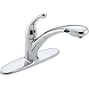 DELTA FAUCET Signature Single-Handle Kitchen Sink Faucet with Pull Out ...