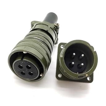 GXMRHWY Military Spec Connectors MS3106A20-4 MS3102A20-4 Female Plug and Male Socket 4Pin ...