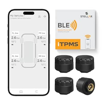 Stellar Drive iTPMS Bluetooth Tire Pressure Monitoring System – 4 ...