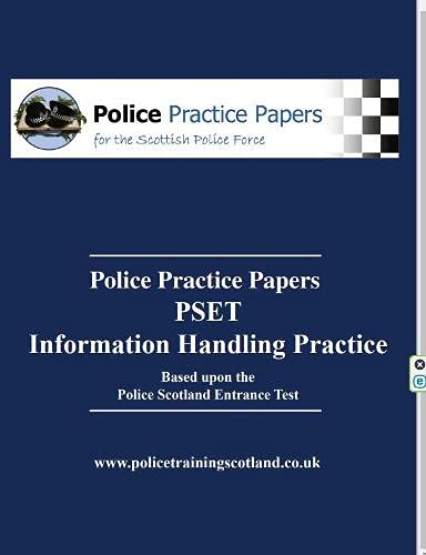 Police Practice Papers PSET Information Handling practice: Based upon ...