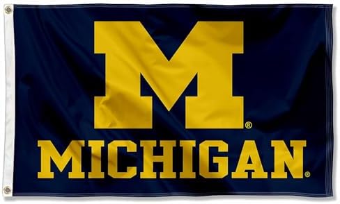 Amazon.com : Michigan Team University Wolverines Wordmark Large Grommet ...