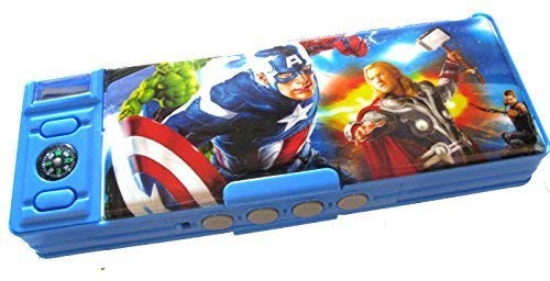 PATLY Boys Password Protected Avengers Style Geometry Box (Multicolour ...