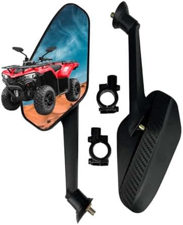 Amazon.com: ATV Rear View Mirror, HKOO 360 Degrees Ball-Type ATV Side ...