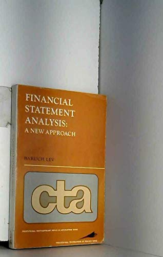 Financial Statement Analysis: A New Approach: Lev, Baruch ...