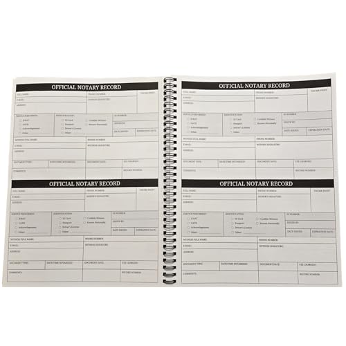 Amazon.com: Notary Log Book 8.5" x 11" Wire Bound - Efficient Notarial ...