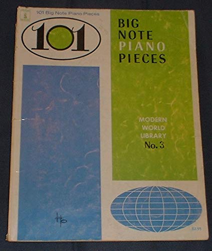 101 BIG NOTE PIANO PIECES NO.3: Modern World Library: Amazon.com: Books