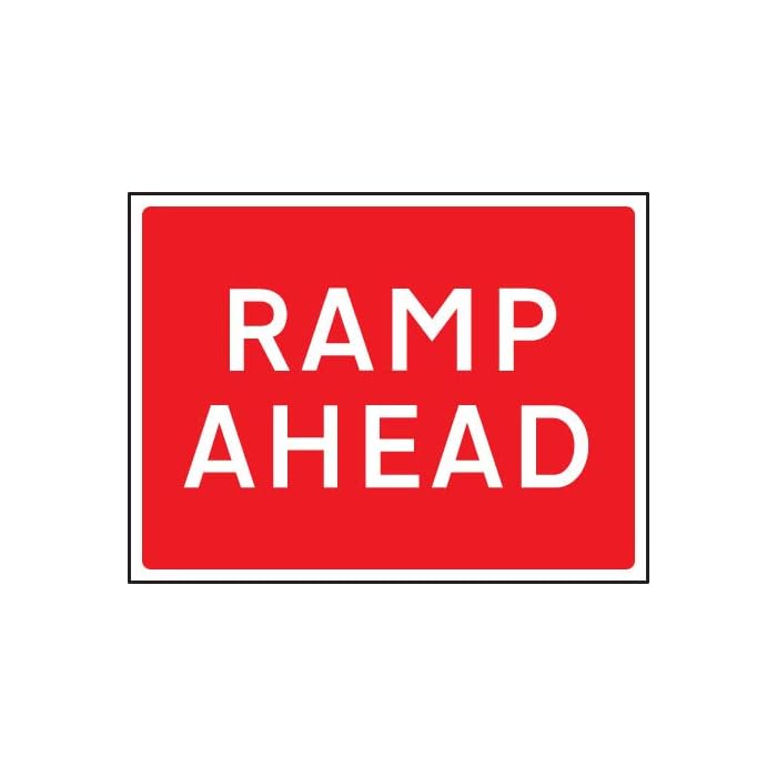 Buy Road Signs - Ramp ahead 1050x750mm Class RA1 zintec - 20/22 Gauge ...