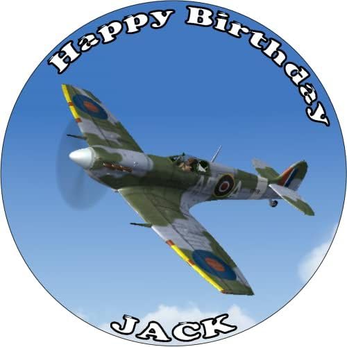 SPITFIRE RAF 7.5 PREMIUM Edible ICING Cake Topper D2 : Amazon.co.uk ...