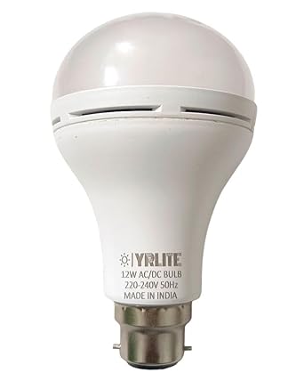 Buy YRLITE 12 WATT AC-DC Emergency Light LED Bulb Rechargeable ...