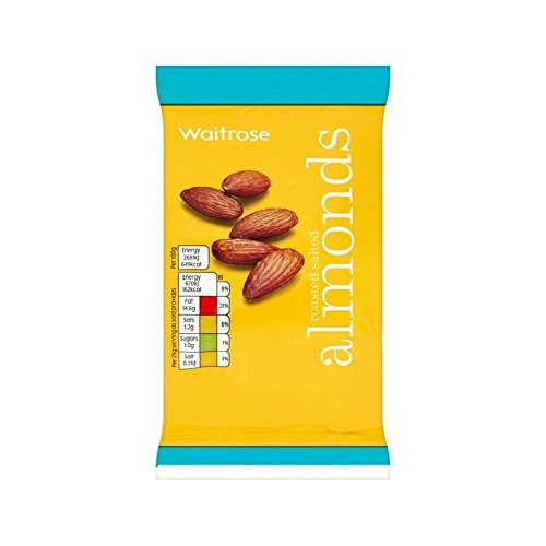 Amazon.com : Roasted Salted Almonds Waitrose 100g - Pack of 2 : Grocery ...