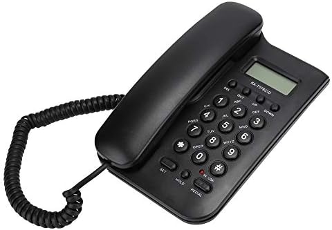 Corded Landline Phone, English Home Office Telephone Supports Call ...