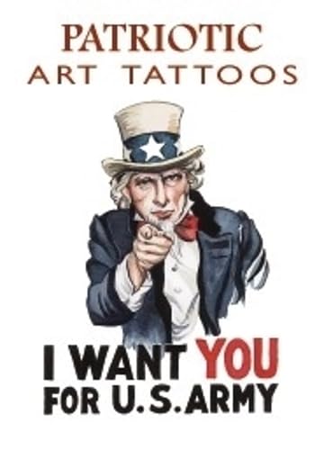 Amazon | Patriotic Art Tattoos (Dover Tattoos) | Noble, Marty | Body ...