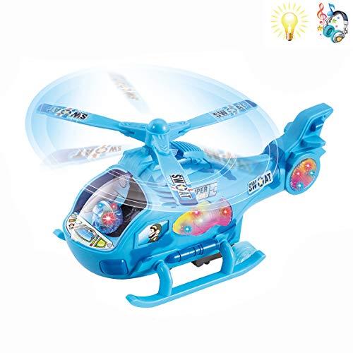 Qualimate Helicopter Toys for Kids Musical Aircraft Toy, Helicopter ...
