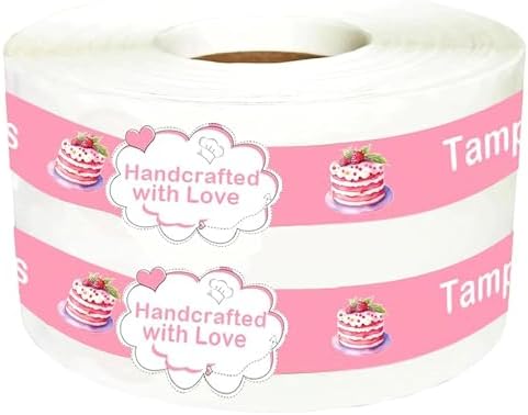 Amazon.com: 400 Pcs Handmade Food Baking Seal Stickers - Black Striped ...