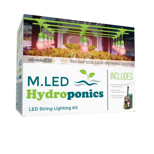 Miracle LED Hydroponics LED Indoor Grow Light Kit - Includes 3 Ultra ...