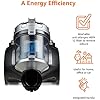Amazon Basics Cylinder Bagless Vacuum Cleaner with HEPA filter for ...