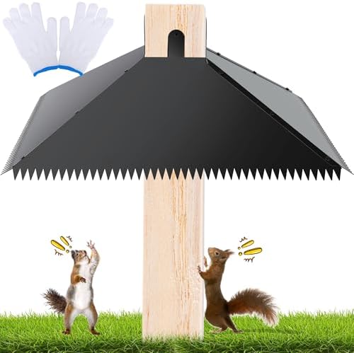 Amazon.com : Metal Squirrel Baffle for 4x4 Post, 17 Inch Squirrel Guard ...