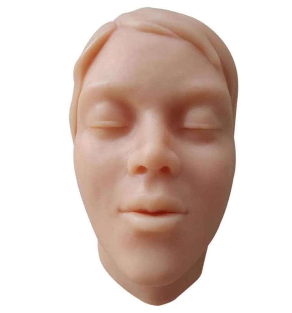 Buy GKPLY Head Mannequin, Life Size Injection Training Mannequin Face ...