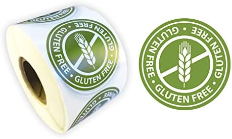 Amazon.com : Gluten Free Stickers 1.5 Inch (3.81 cm) 500 PCS Round ...