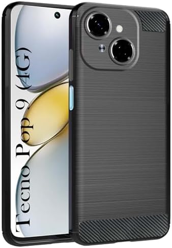 Jkobi Back Cover Case for Tecno Pop 9 4G (Hybrid Armor Case | Carbon ...