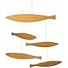 Floating Fish Hanging Mobile - 16 Inches - Pine - Handmade in Denmark ...