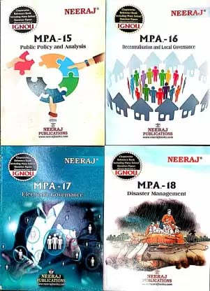 Buy IGNOU STUDENT EXAM BEST BOOK MPA 2ND Year Combo Of Four Books MPA ...