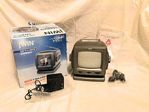"Jwin Jvtv1010B 5.5"" B&W Ac/Dc Portable Tv With Am/Fm Radio (Black ...