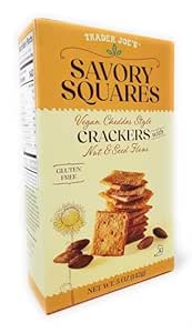 Amazon.com: Generic Savory Squares Vegan Cheddar Style Crackers with ...