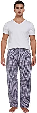 CYZ Mens 100% Cotton Pajama Pants Sleep Lounge Pajamas for Men Woven pj ...