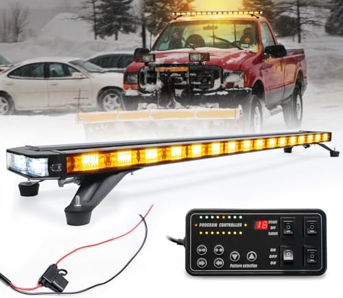Amazon.com: LUMENIX 48 Inch Amber LED Rooftop Strobe EmergencyTraffic ...