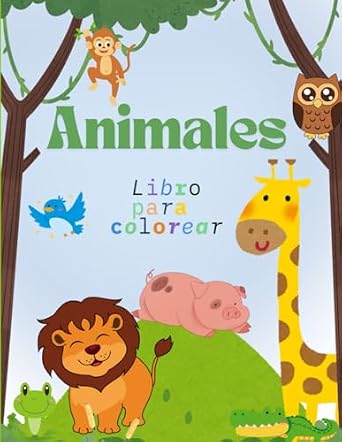 Amazon.com: Animales: Libro para colorear (Spanish Edition ...
