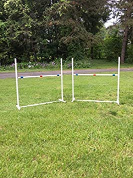 Dog Agility Equipment Single Bar Jumps | Set Of 2 Jumps