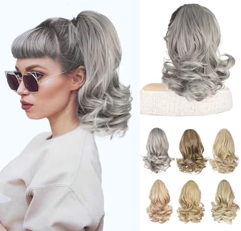 Amazon.com : QGZ Ponytail Extension,Drawstring Ponytail for women Long ...