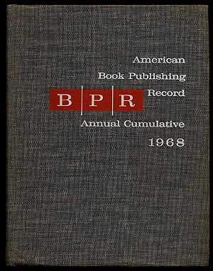 American Book Publishing Record. Annual Cumulative 1968: Amazon.com: Books