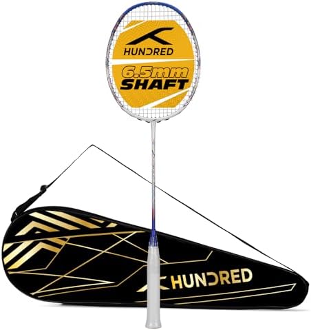Buy HUNDRED ATOMIC-X100 PRO Carbon Fibre Unstrung Badminton Racket with ...