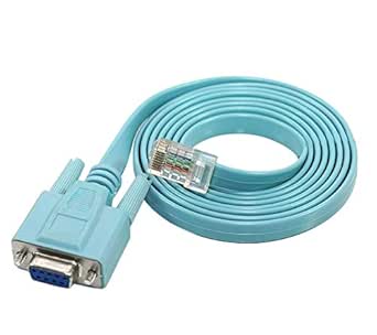 XIKKART 9 Pin Db9 Female To Rj45 Male Lan Rollover Serial Port Db9 To ...