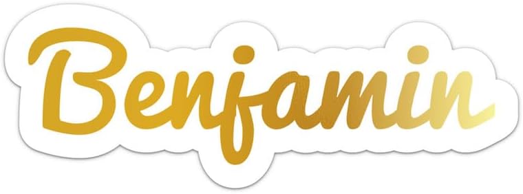 Amazon.com - Generic Benjamin Name Sticker - Vinyl Waterproof Decal for ...