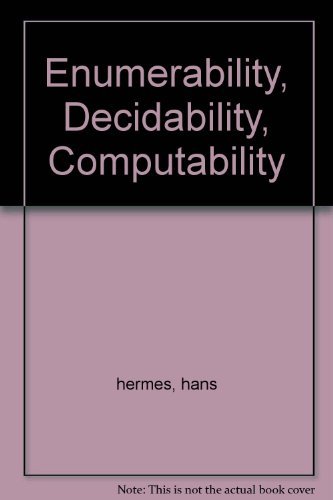 Enumerability, decidability, computability;: An introduction to the theory of recursive ...