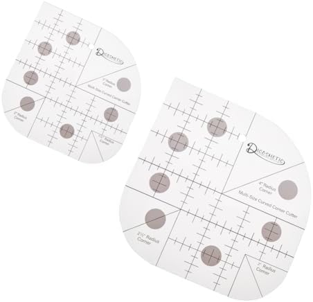 Ghzste Curved Corner Cutter Ruler, Acrylic Sewing Curved Corner Cutter ...