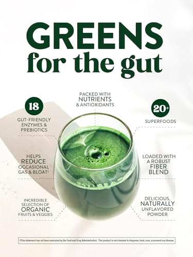 Nature's Truth Organic Greens Powder | 20 Plus Superfoods | 5.29 Oz ...